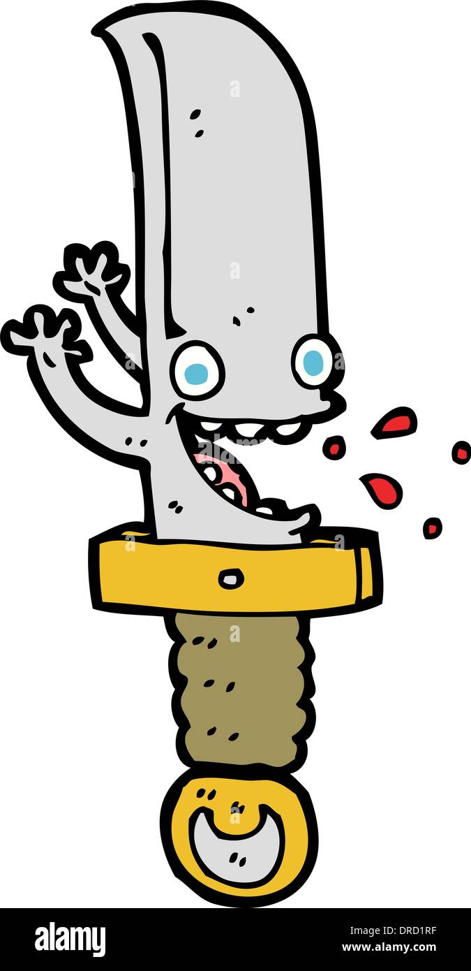 crazy knife cartoon character Stock Vector Image & Art - Alamy