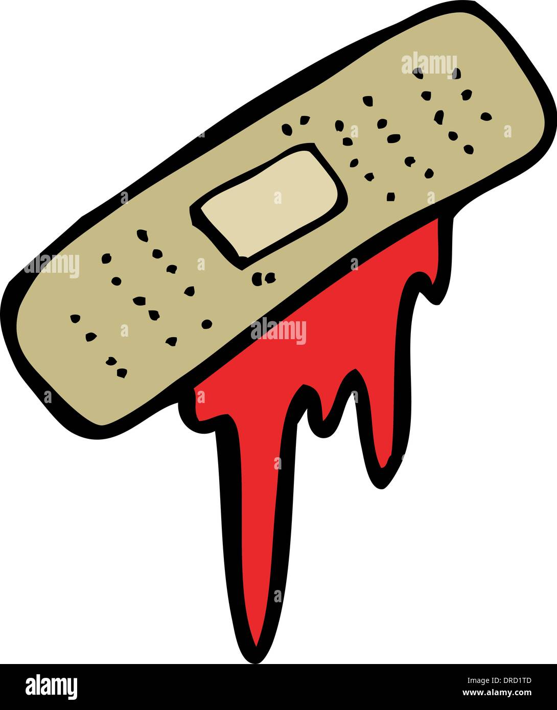 cartoon bloody plaster Stock Vector Image & Art - Alamy