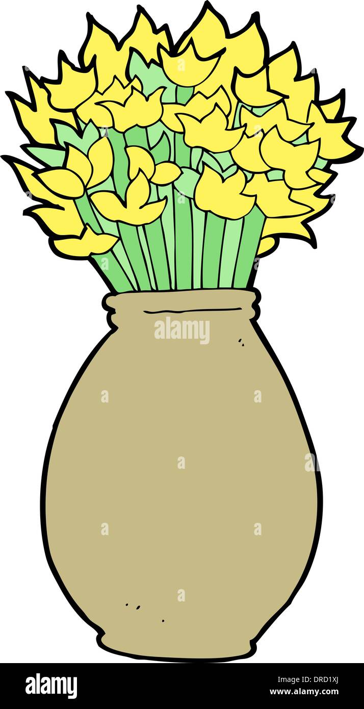 cartoon vase of flowers Stock Vector Image & Art - Alamy