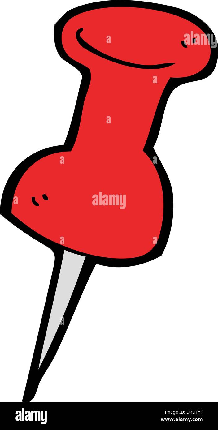 cartoon drawing pin Stock Vector Image & Art - Alamy