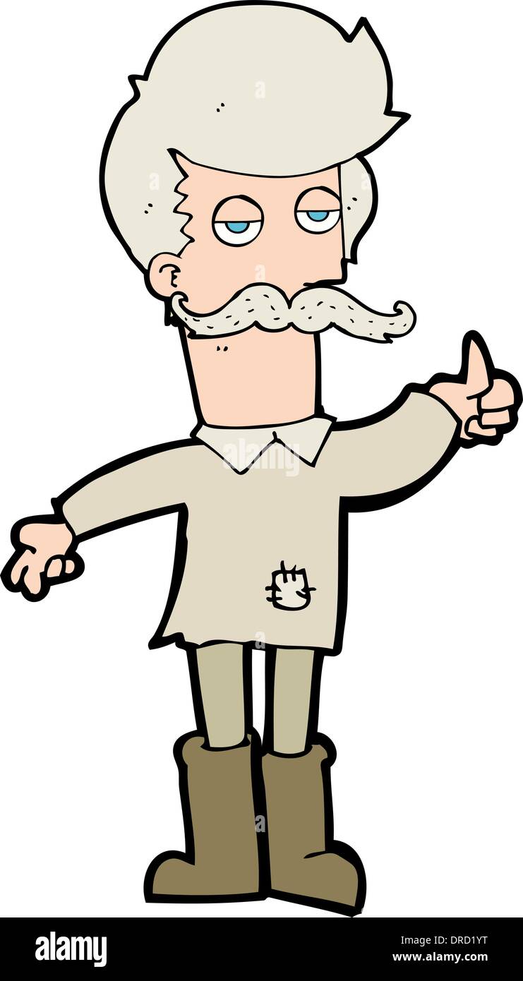 cartoon old man in poor clothes Stock Vector Image & Art - Alamy