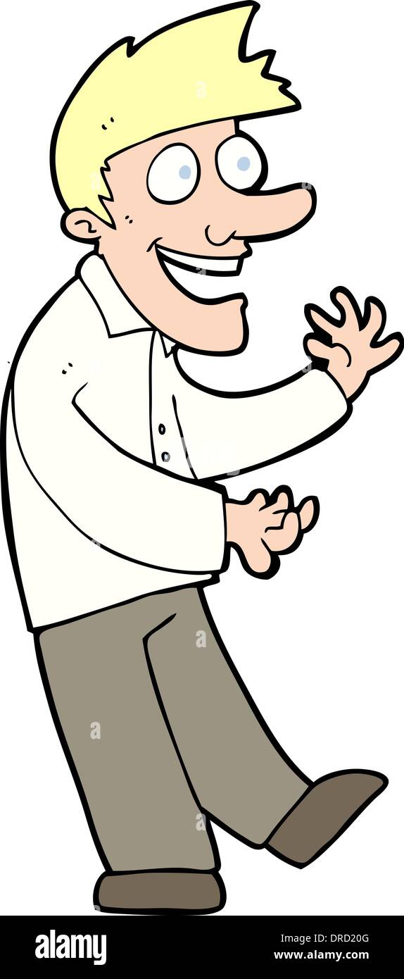 cartoon excited man Stock Vector Image & Art - Alamy