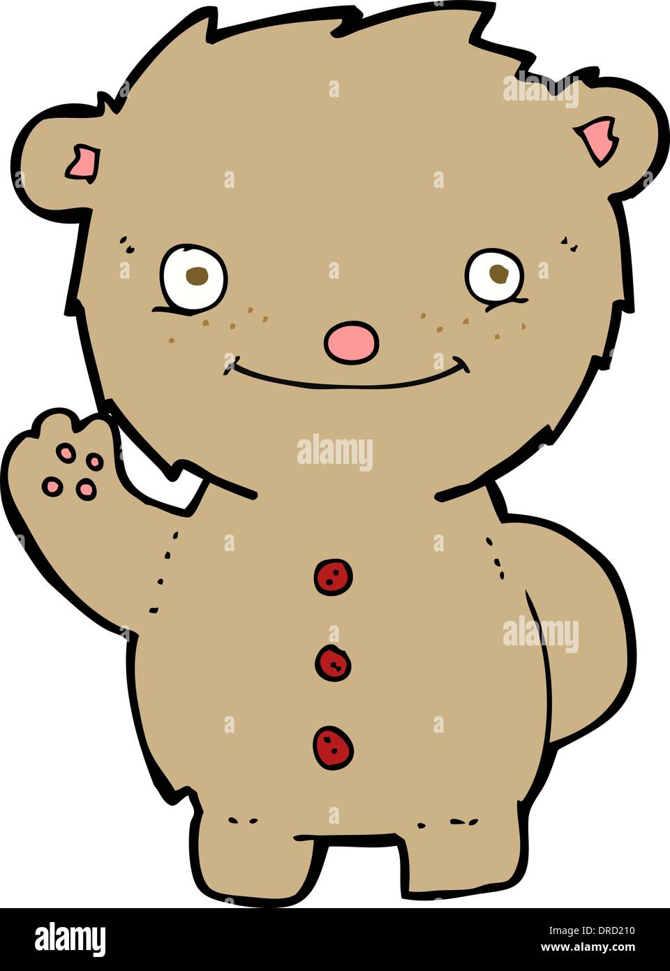 cartoon waving teddy bear Stock Vector Image & Art - Alamy