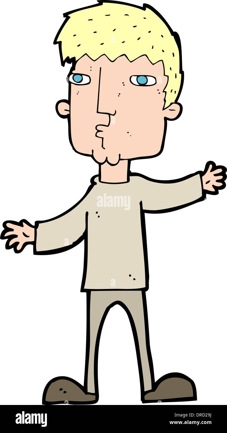 cartoon curious man Stock Vector Image & Art - Alamy