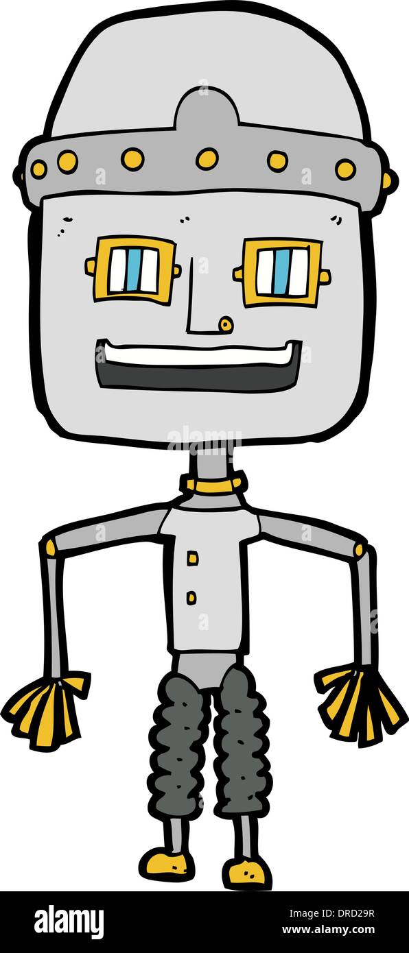 funny cartoon robot Stock Vector Image & Art - Alamy