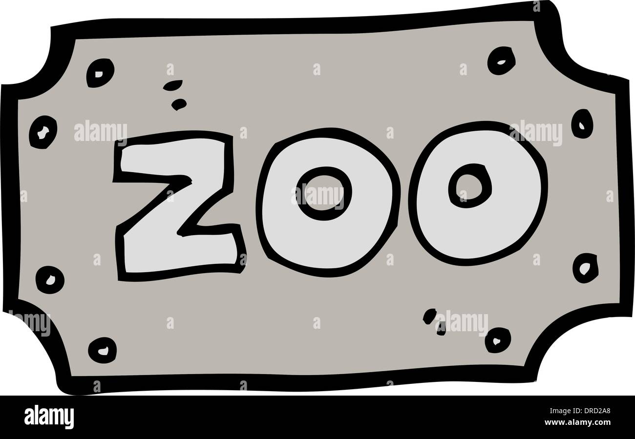 cartoon zoo sign Stock Vector Image & Art - Alamy
