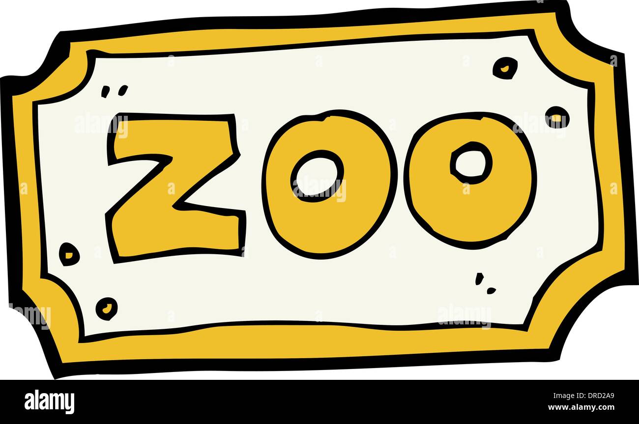 cartoon zoo sign Stock Vector Image & Art - Alamy