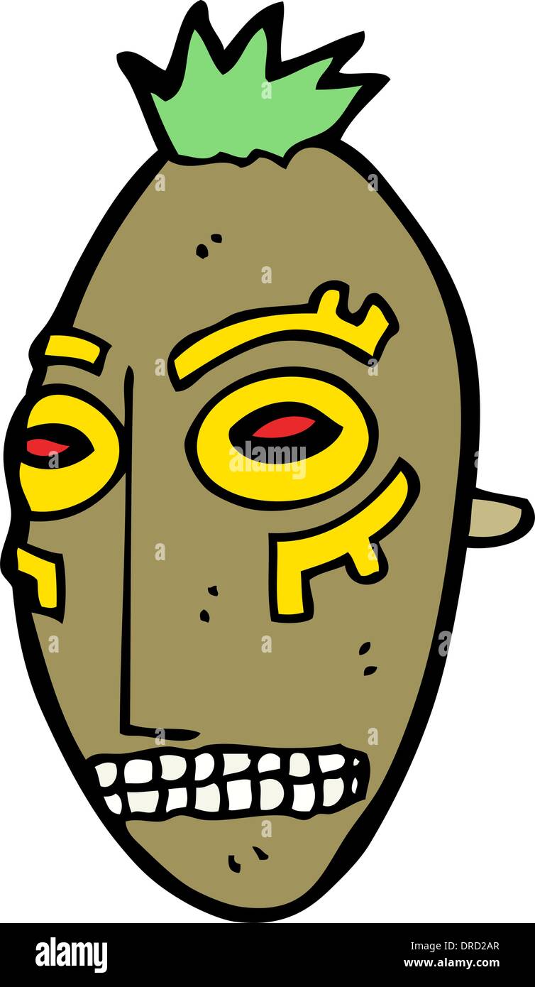 cartoon tribal mask Stock Vector Image & Art - Alamy