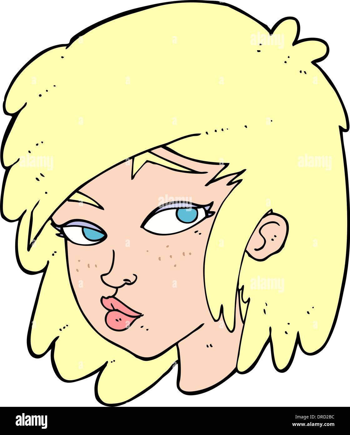 cartoon curious woman Stock Vector Image & Art - Alamy