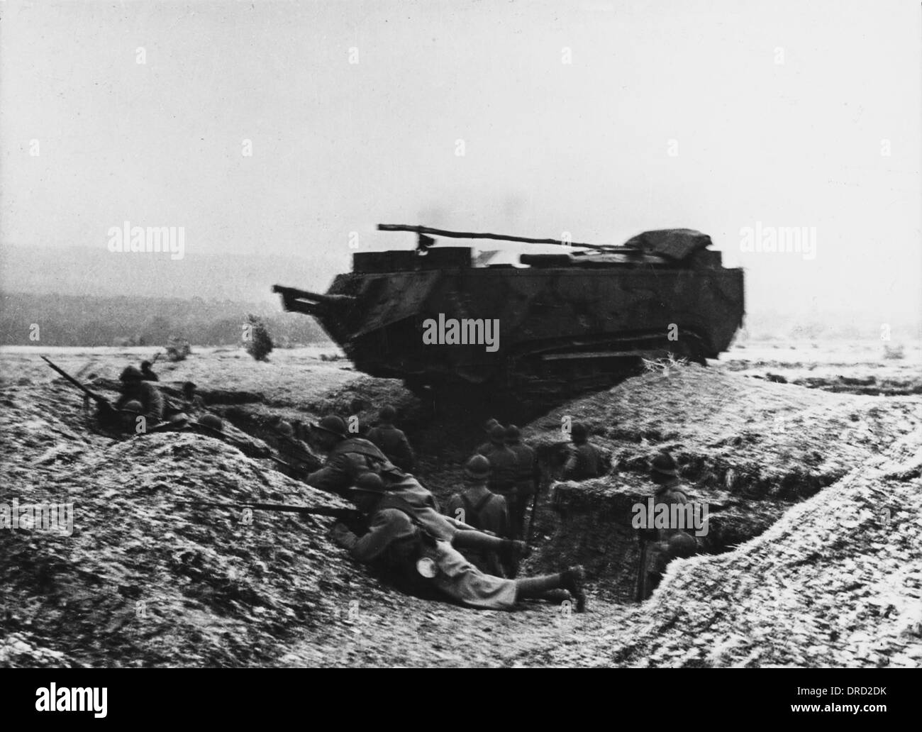 French first world war tank Black and White Stock Photos & Images - Alamy