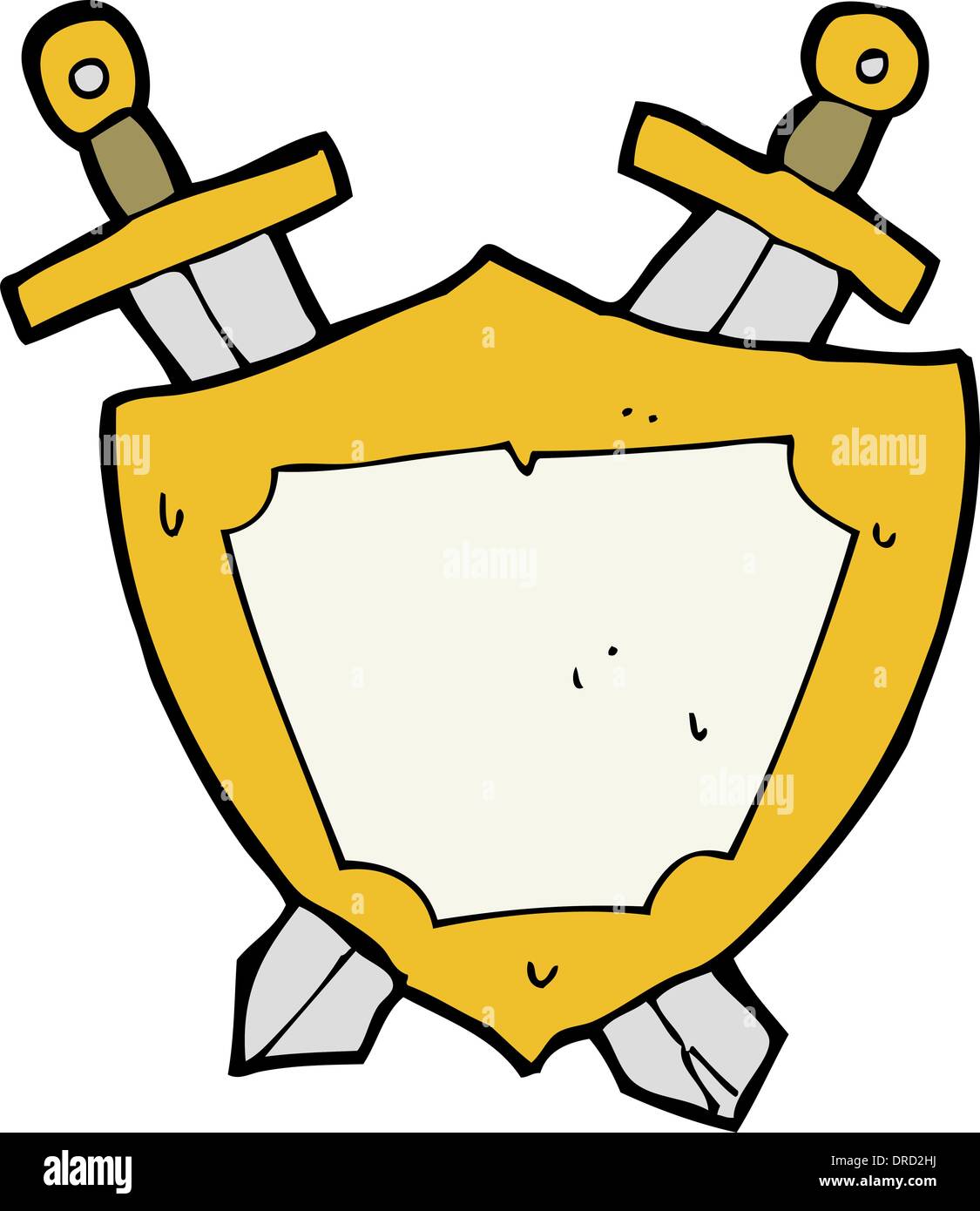 cartoon shield and swords Stock Vector Image & Art - Alamy