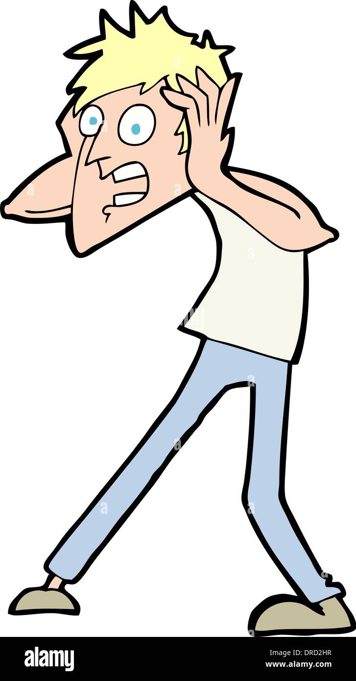 cartoon man panicking Stock Vector Image & Art - Alamy