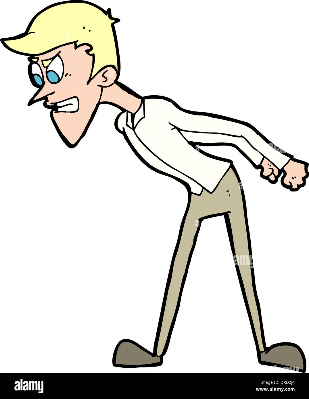 cartoon angry man Stock Vector Image & Art - Alamy