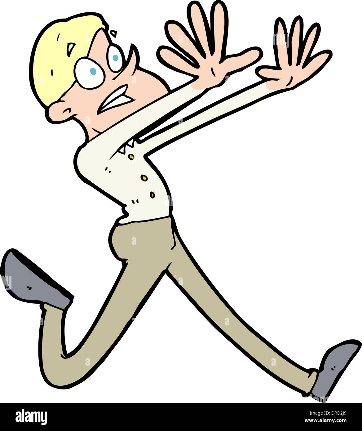 cartoon man running away Stock Vector Image & Art - Alamy