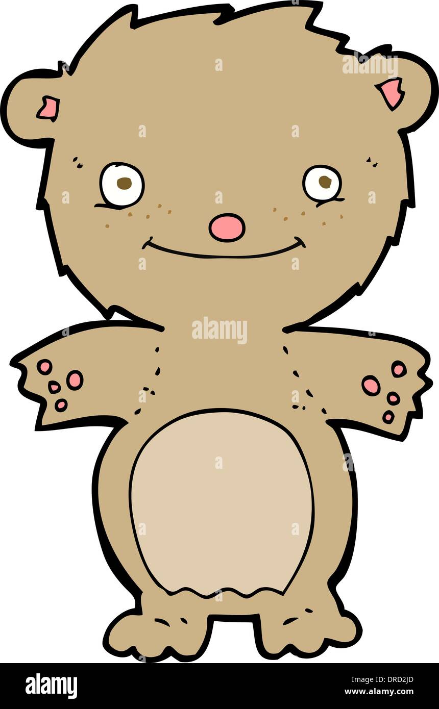 cartoon happy little teddy bear Stock Vector Image & Art - Alamy