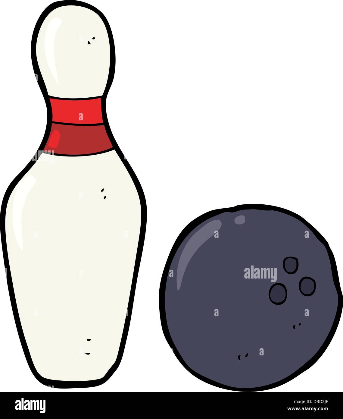 ten pin bowling cartoon Stock Vector Image & Art - Alamy