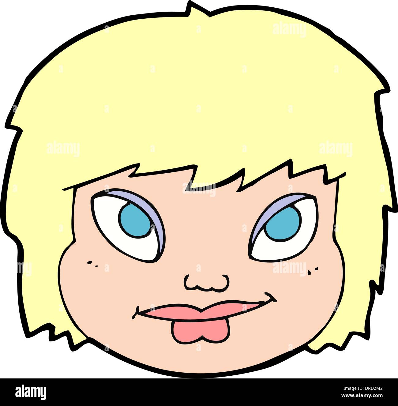 cartoon female face Stock Vector Image & Art - Alamy