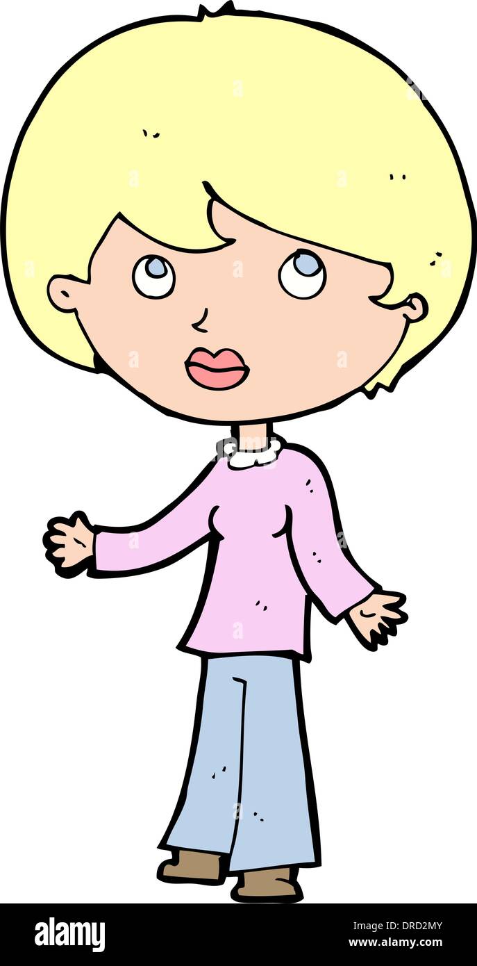 cartoon woman thinking Stock Vector Image & Art - Alamy