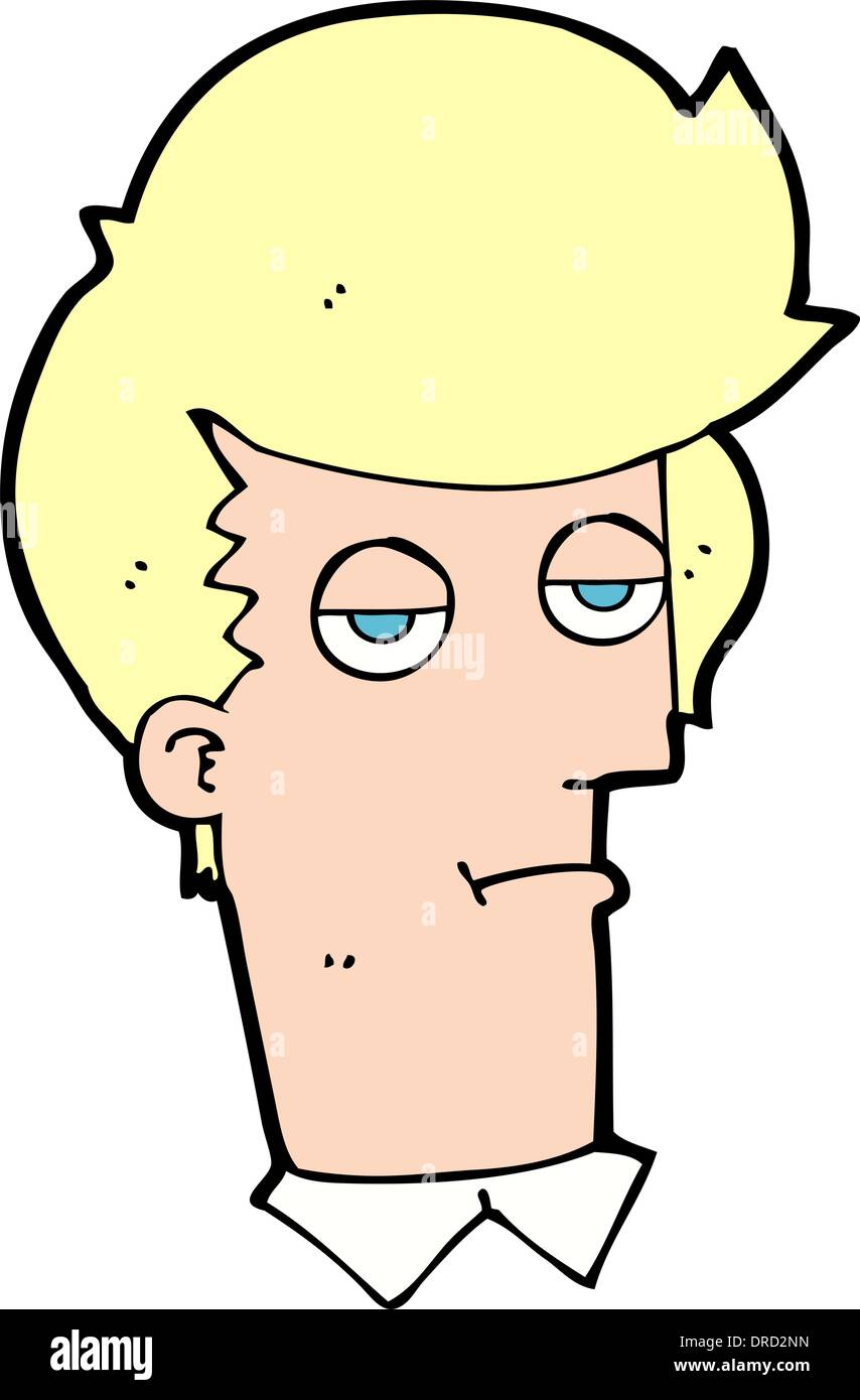 cartoon bored man Stock Vector Image & Art - Alamy