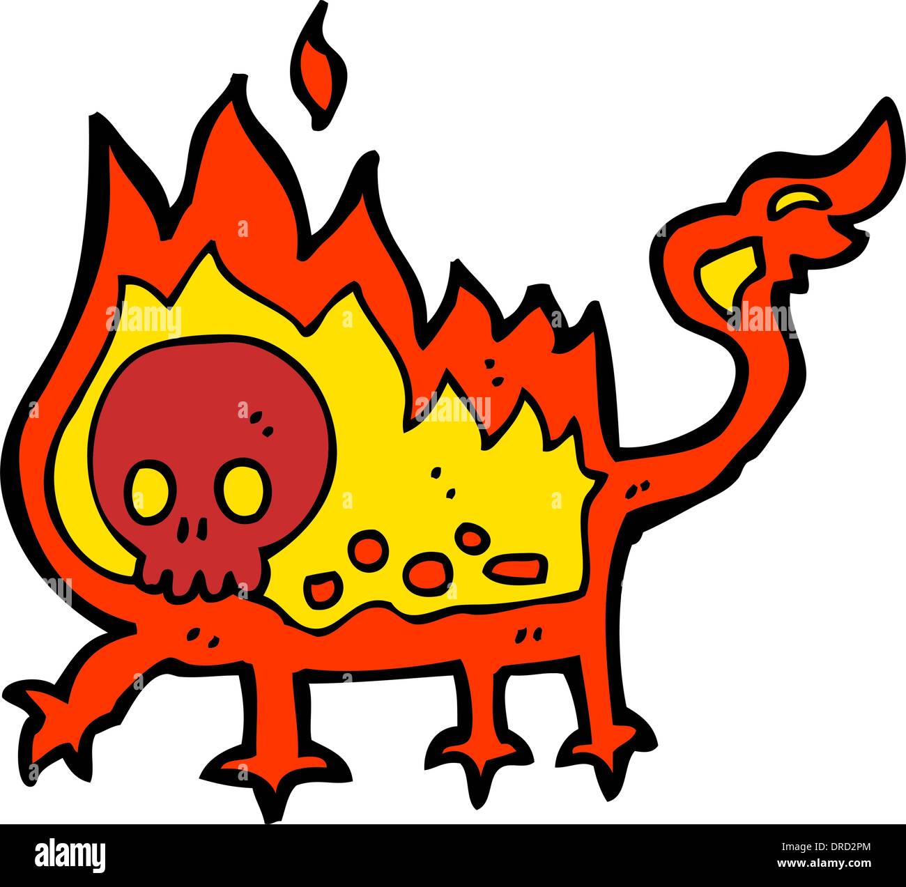 cartoon little fire demon Stock Vector Image & Art - Alamy