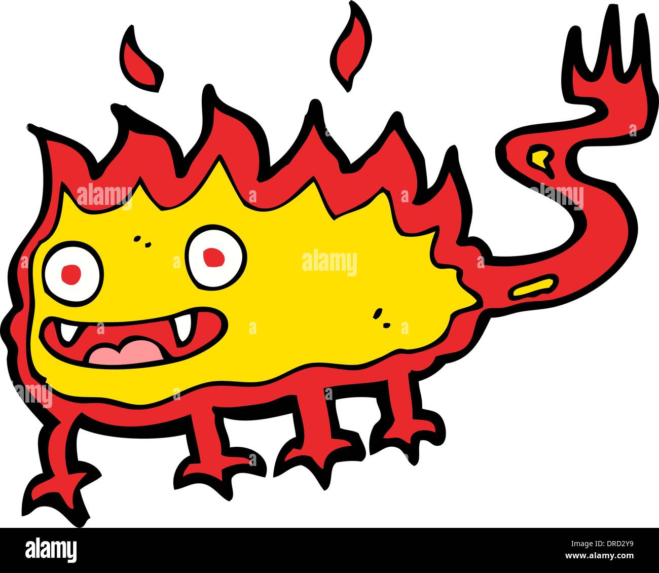 cartoon little fire demon Stock Vector Image & Art - Alamy