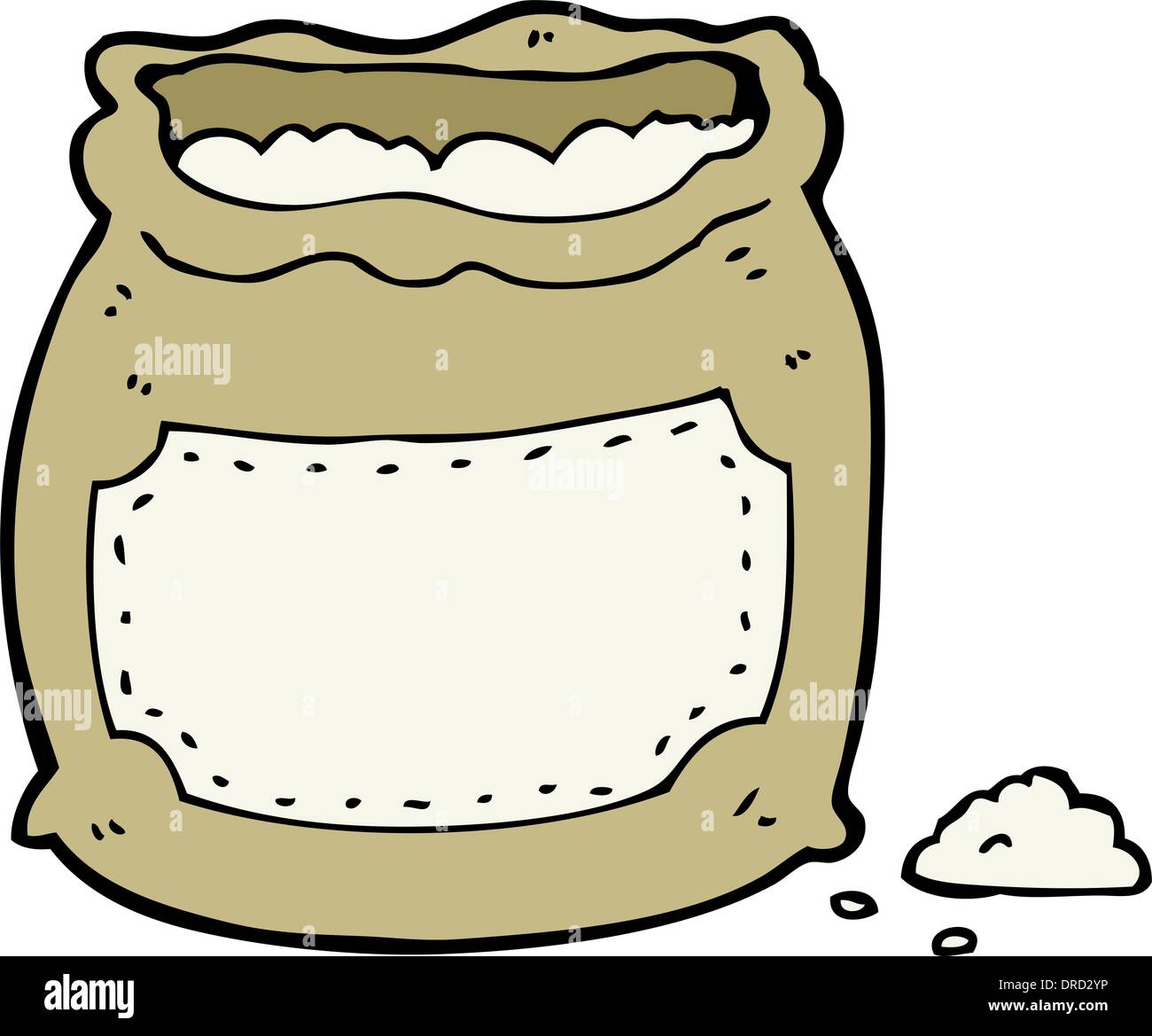 cartoon bag of flour Stock Vector Image & Art - Alamy