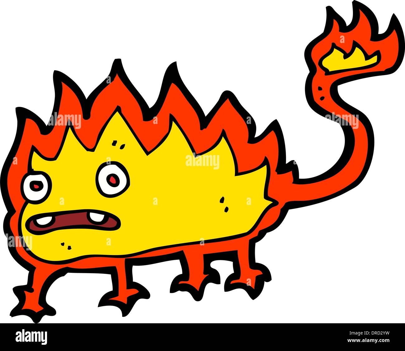 cartoon little fire demon Stock Vector Image & Art - Alamy