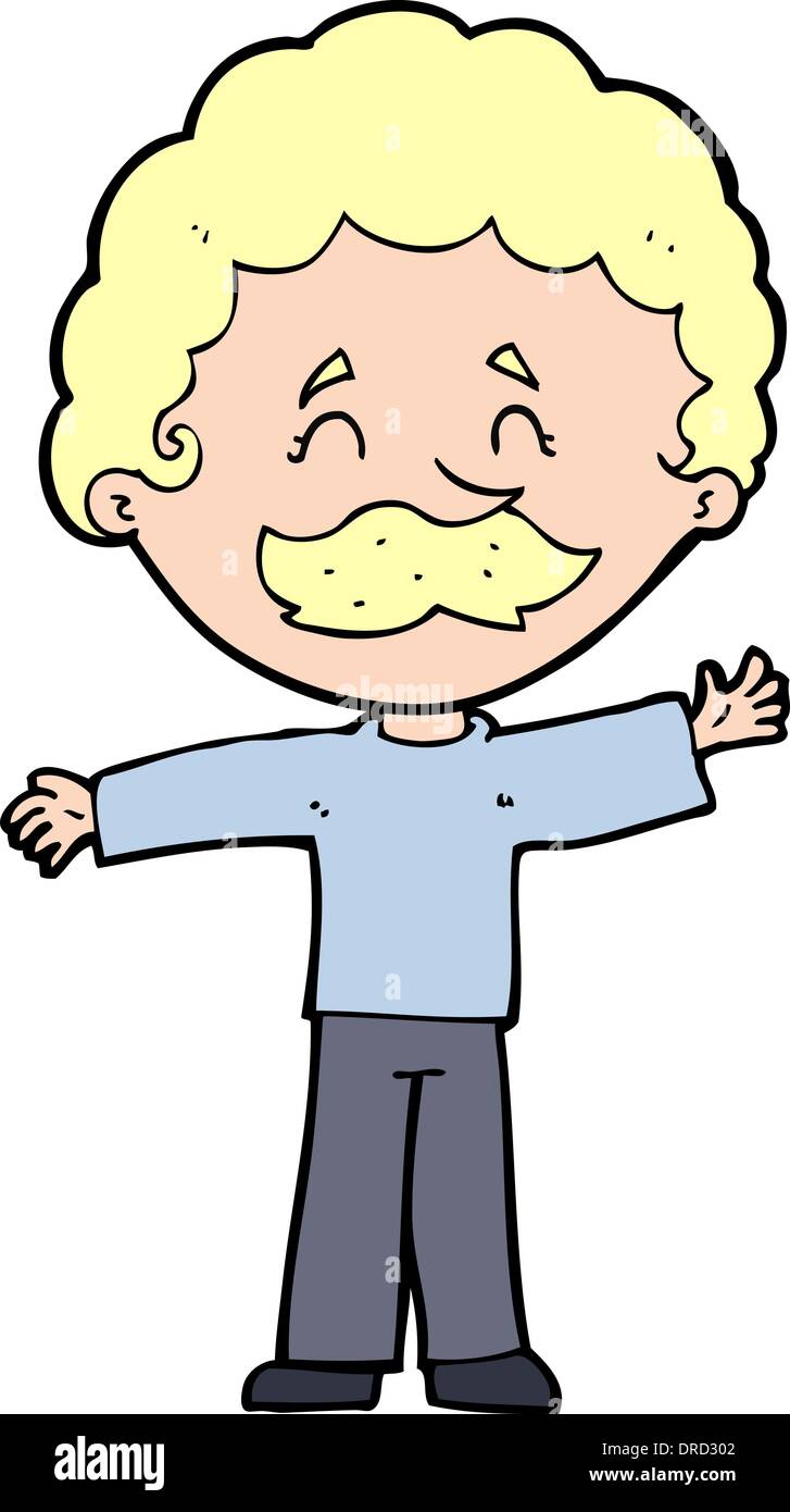 cartoon boy with mustache Stock Vector Image & Art - Alamy
