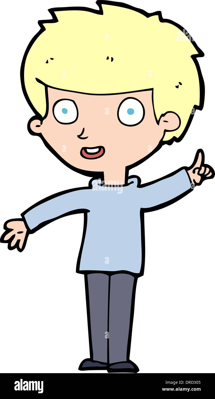 cartoon boy with idea Stock Vector Image & Art - Alamy