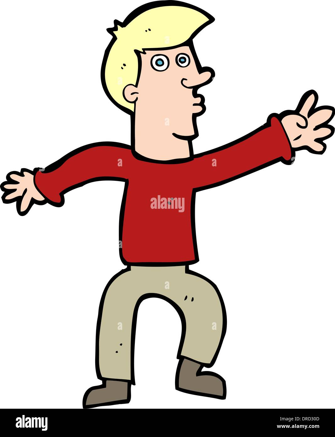 cartoon reaching man Stock Vector Image & Art - Alamy