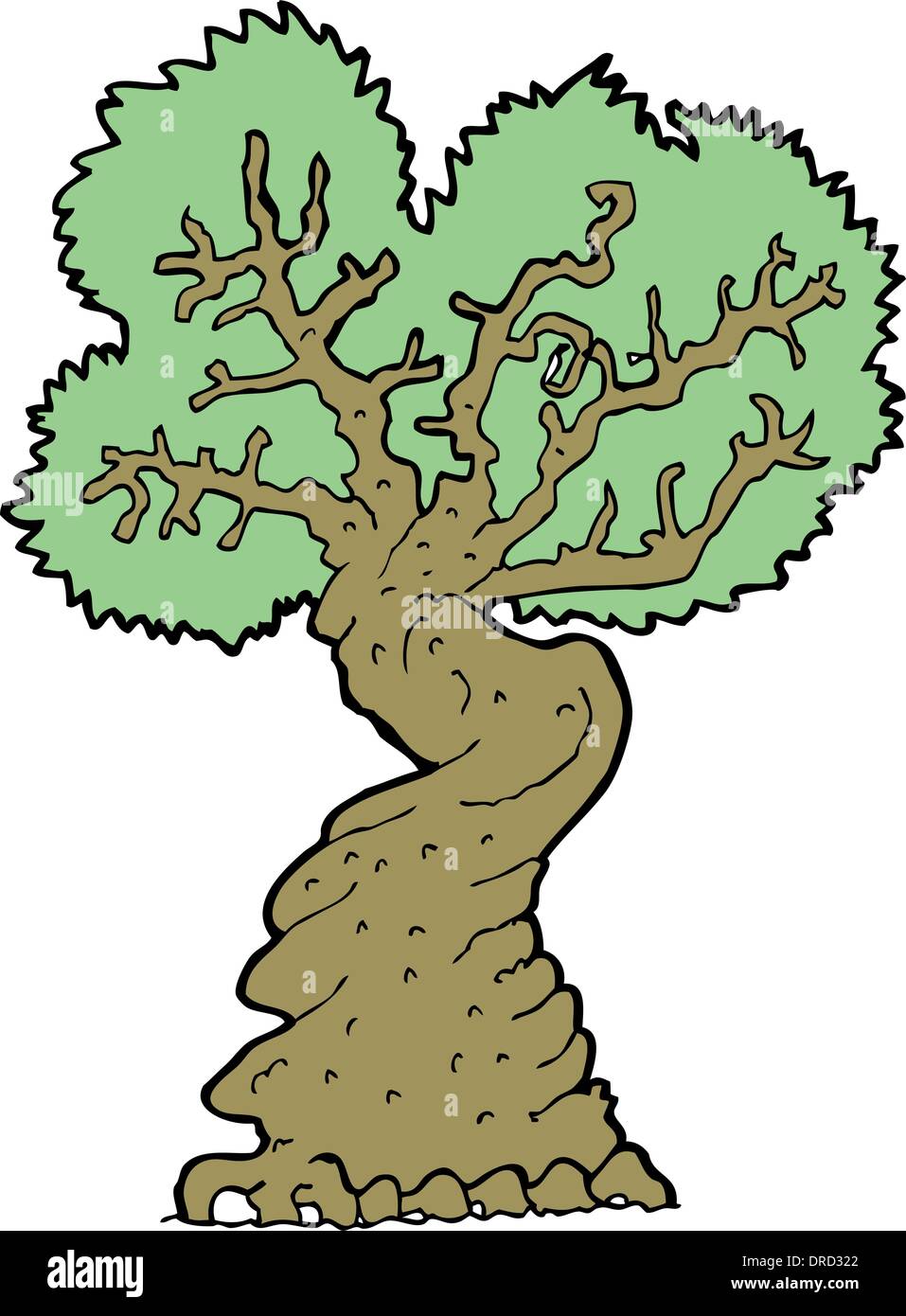 cartoon big old tree Stock Vector Image & Art - Alamy