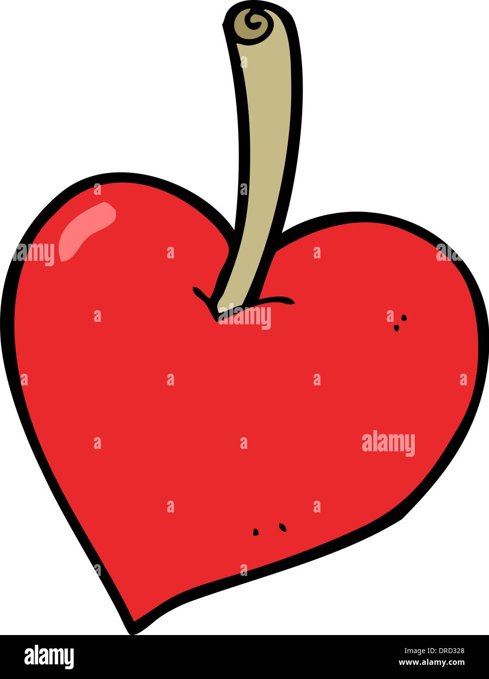 Cartoon love heart apple hi-res stock photography and images - Alamy