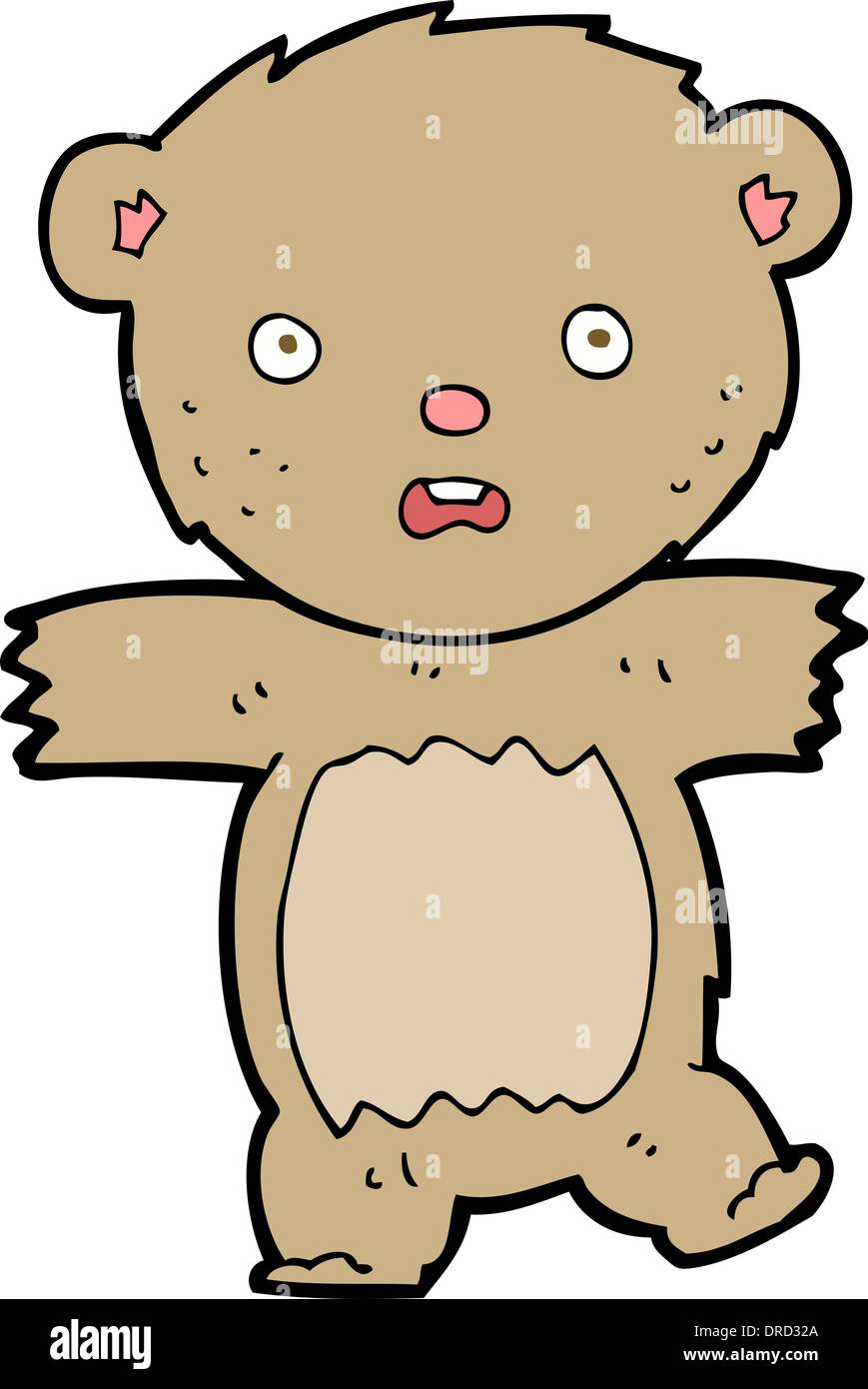 cartoon shocked teddy bear Stock Vector Image & Art - Alamy