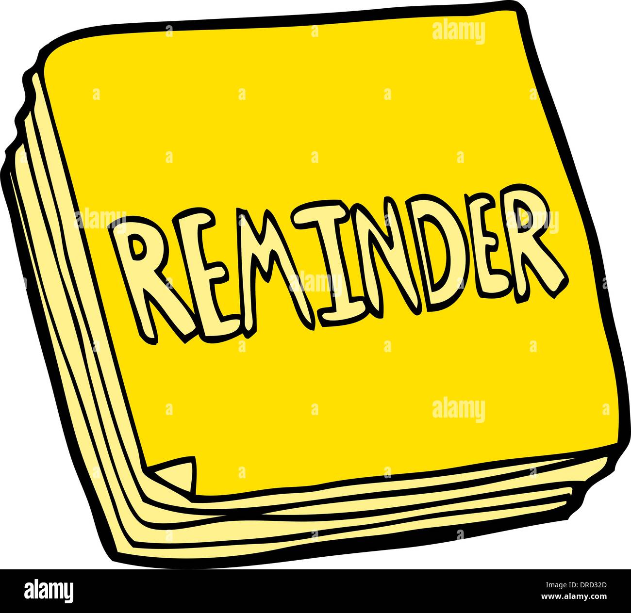 cartoon reminder notes Stock Vector Image & Art - Alamy