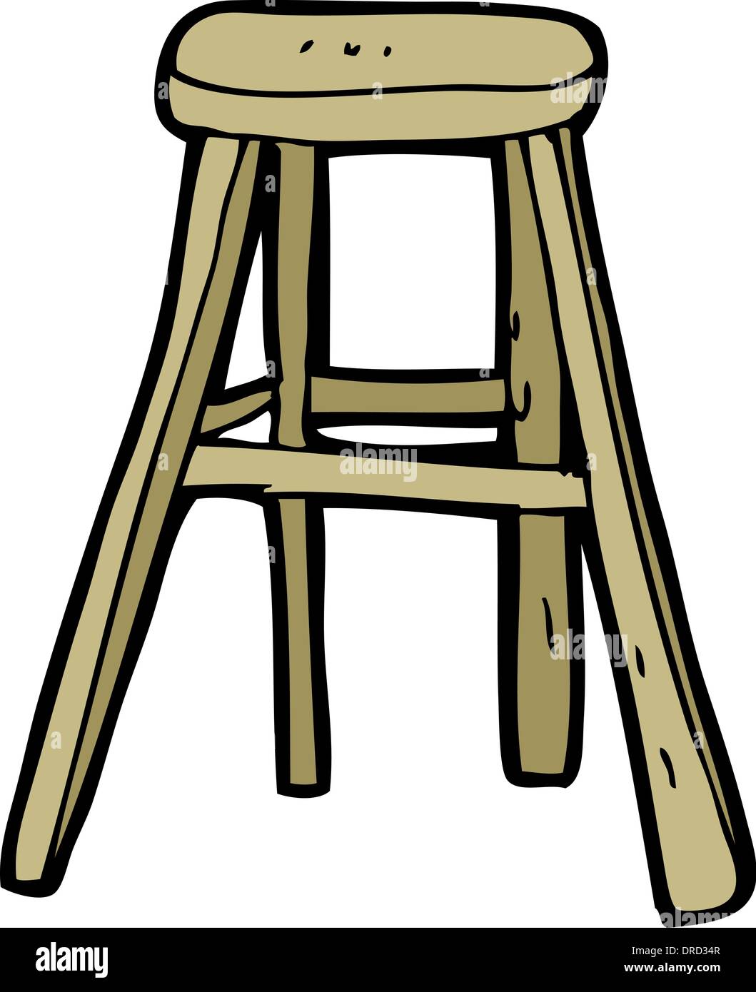 Cartoon Wooden Stool