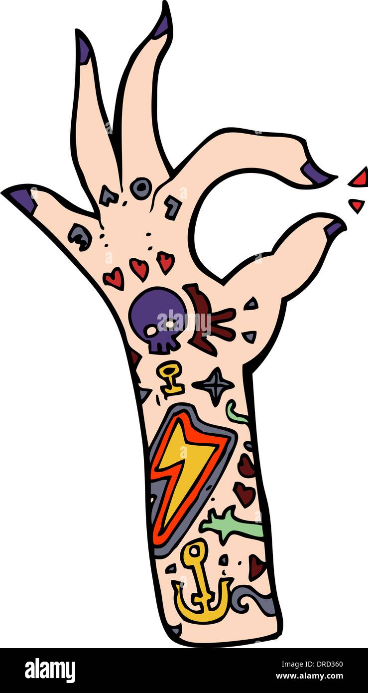 cartoon tattoo arm Stock Vector Image & Art - Alamy