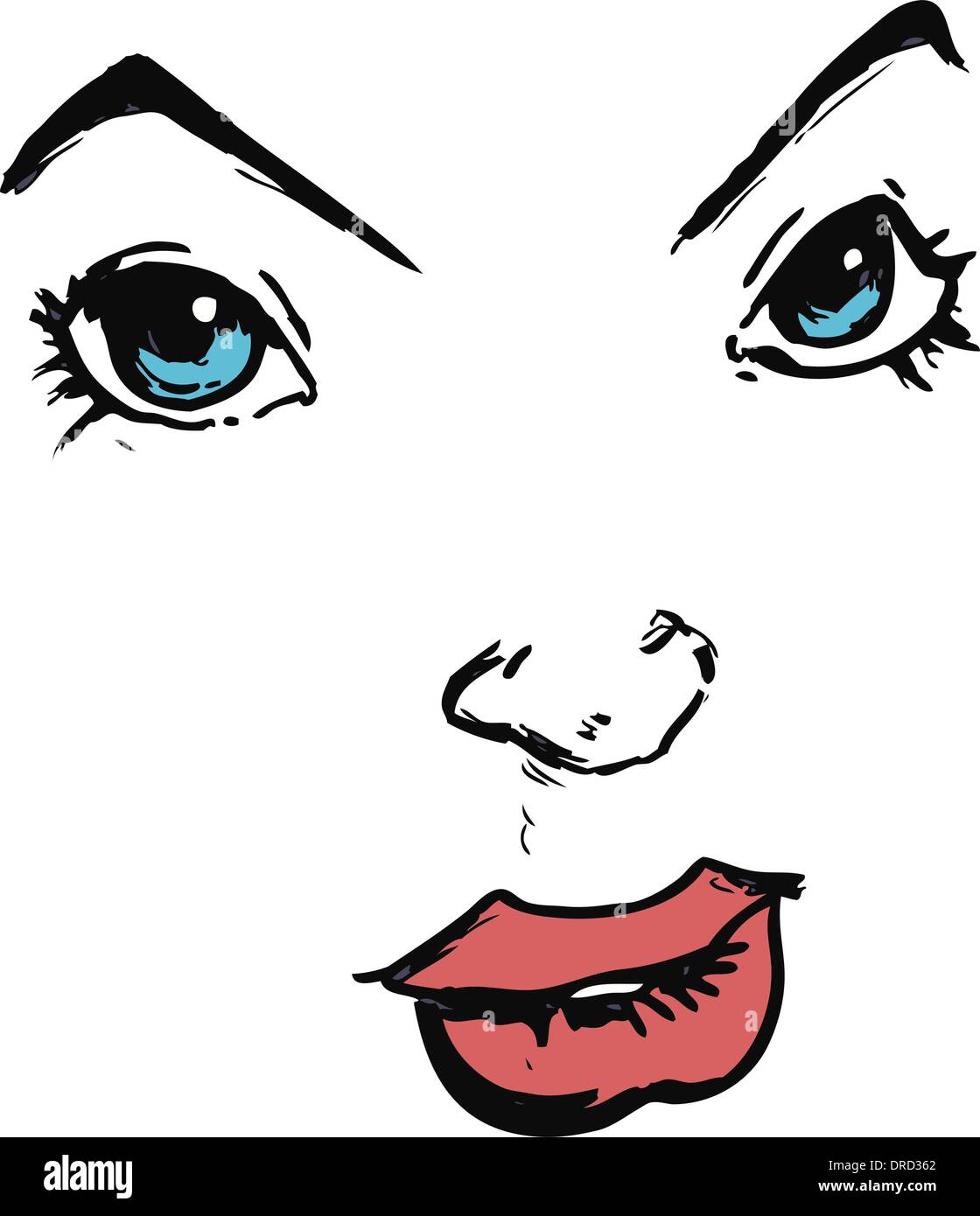 cartoon comic book face Stock Vector Image & Art - Alamy