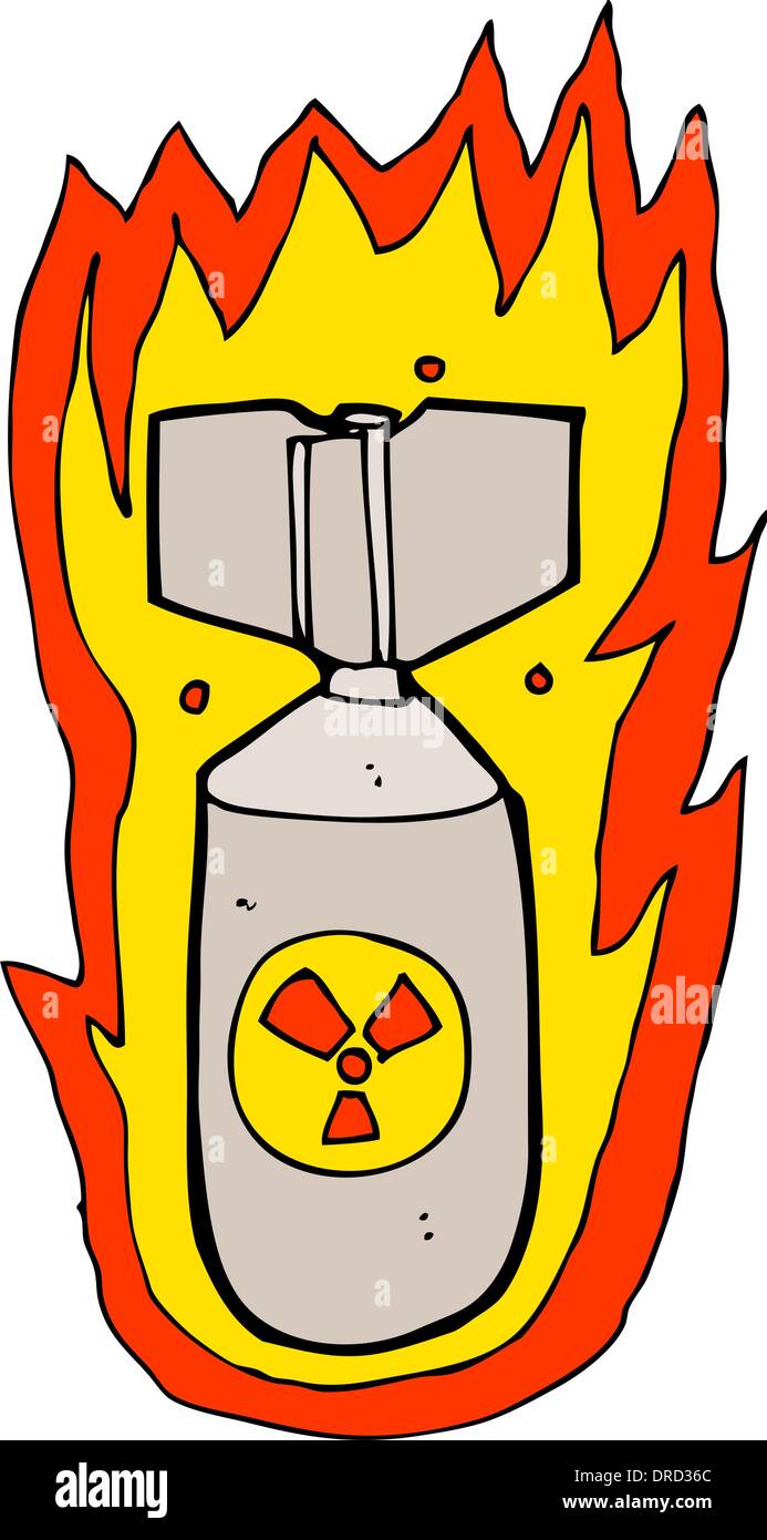 cartoon flaming bomb Stock Vector Image & Art - Alamy