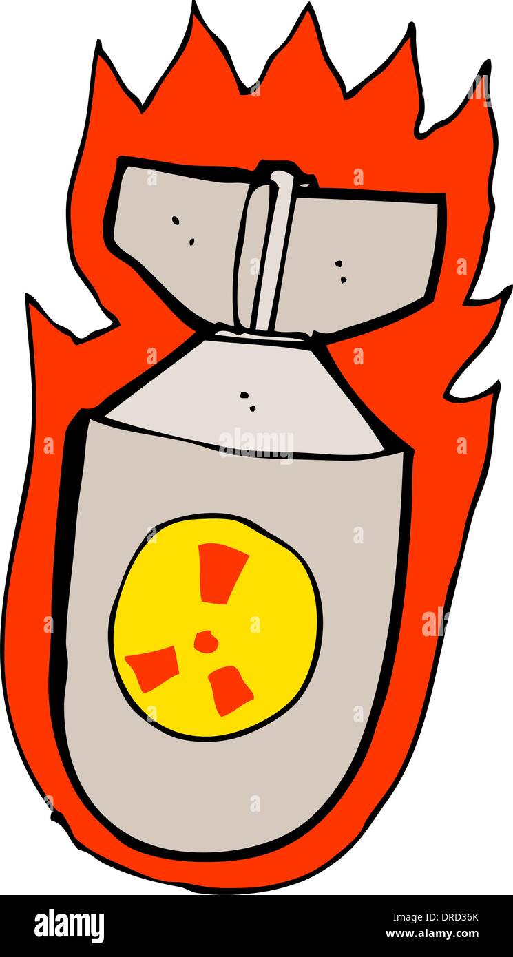 cartoon flaming bomb Stock Vector Image & Art - Alamy