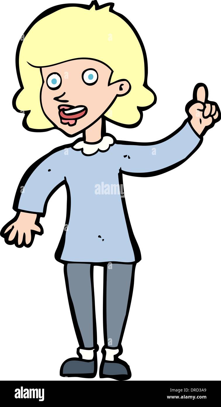cartoon woman with idea Stock Vector Image & Art - Alamy