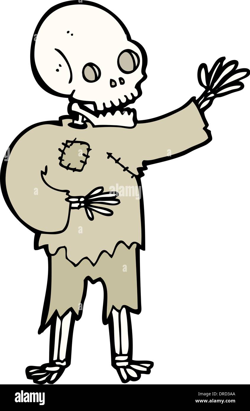 cartoon skeleton waving Stock Vector Image & Art - Alamy