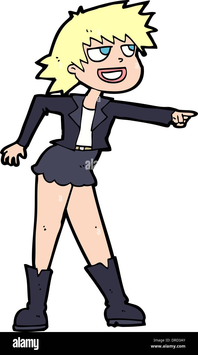 cartoon woman pointing Stock Vector Image & Art - Alamy