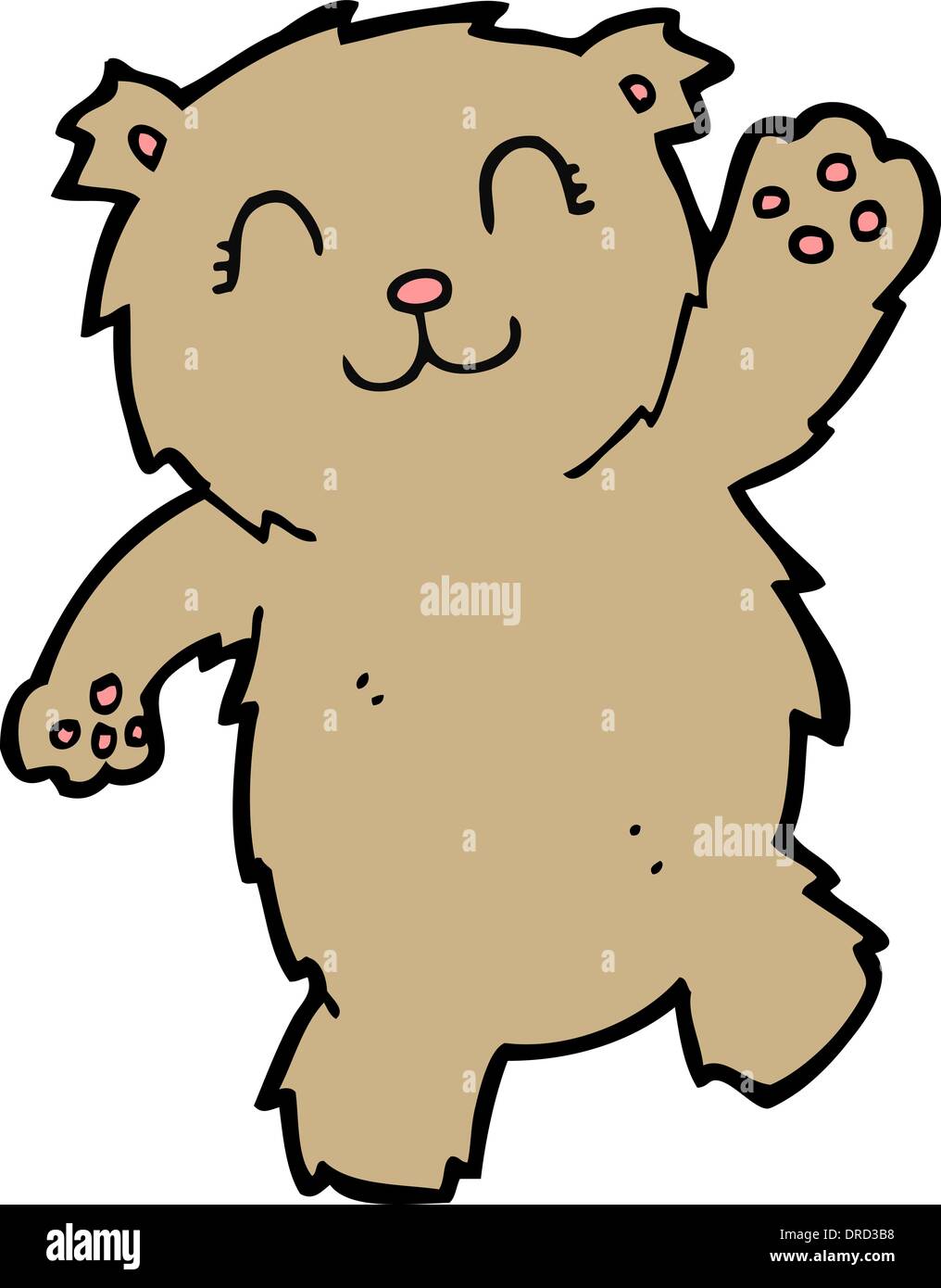 cartoon waving teddy bear Stock Vector Image & Art - Alamy