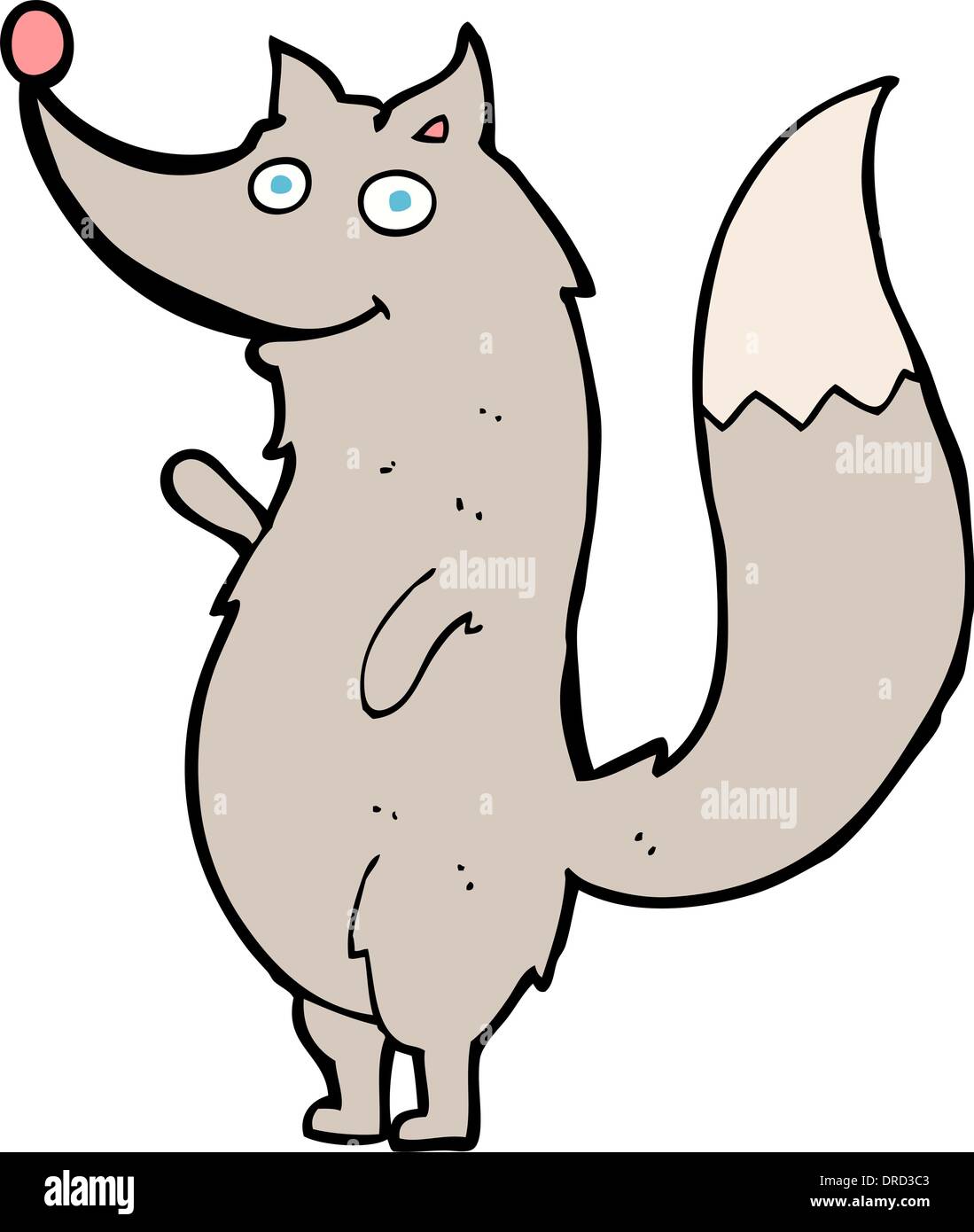 cartoon waving wolf Stock Vector Image & Art - Alamy