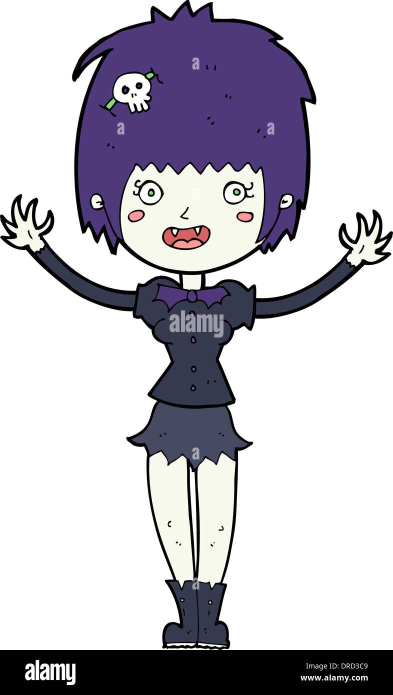 cartoon vampire girl Stock Vector Image & Art - Alamy
