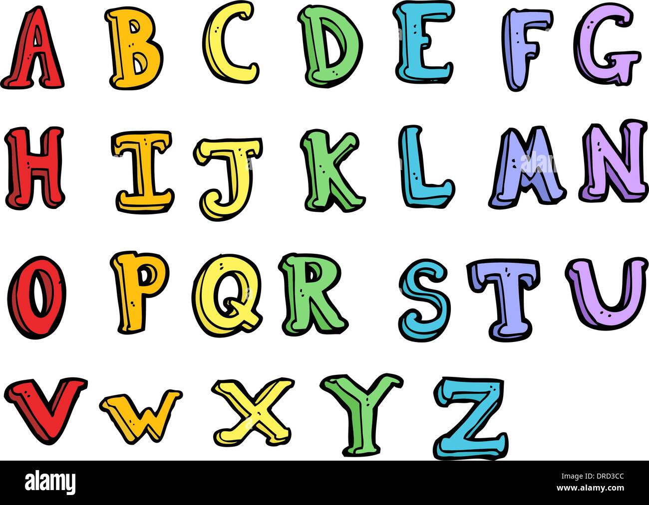 Alphabet letters funny crazy hi-res stock photography and images - Alamy