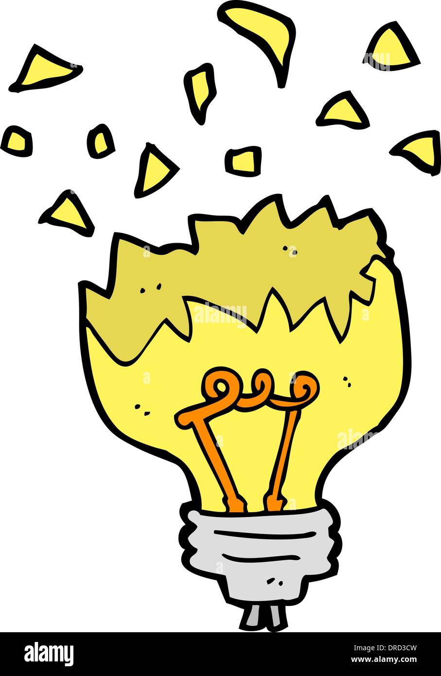 cartoon light bulb exploding Stock Vector Image & Art - Alamy
