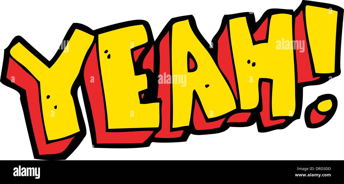 cartoon yeah! shout Stock Vector Image & Art - Alamy