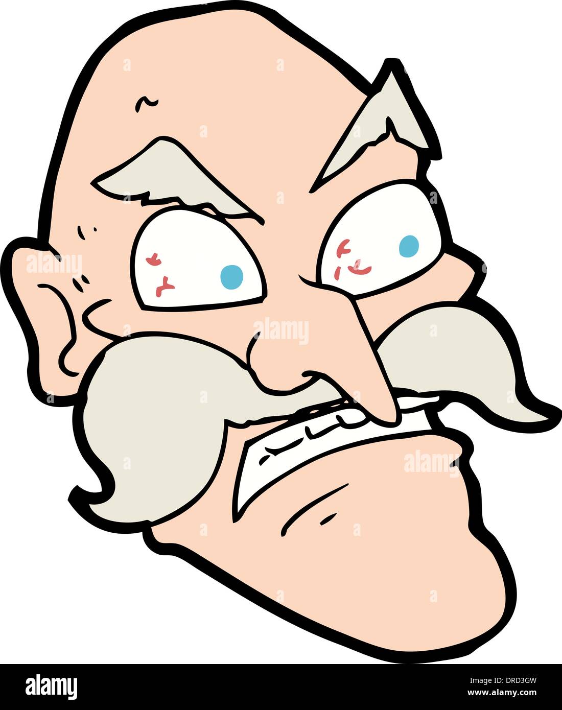 cartoon angry old man Stock Vector Image & Art - Alamy