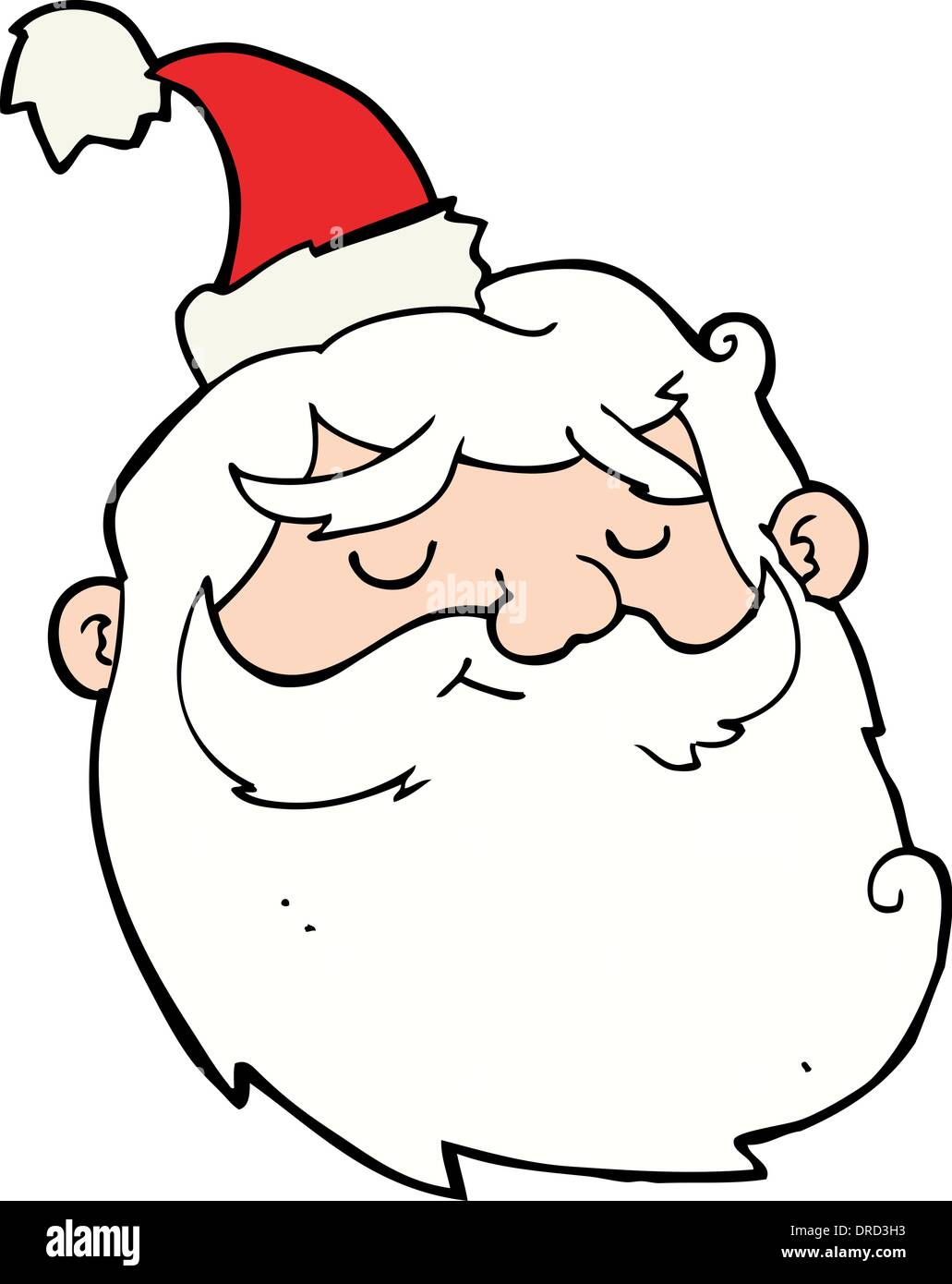 cartoon santa claus face Stock Vector Image & Art - Alamy